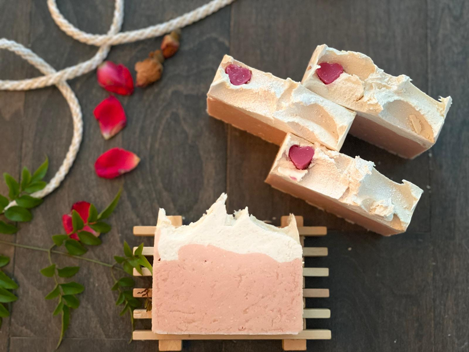 Natural Handmade Soap, Tropical Hearts Artisan Soap on Luulla